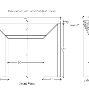 Emberstone Cast Stone Fireplace Mantel Surround | ColMex Cast Stones